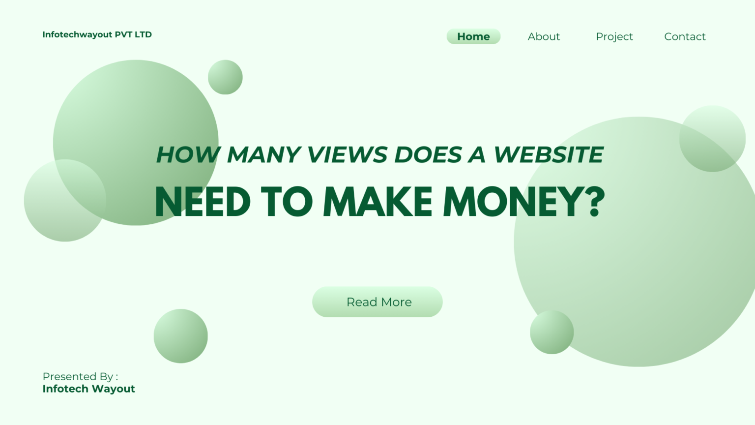 How Many Views Does a Website Need to Make Money | Infotech Wayout